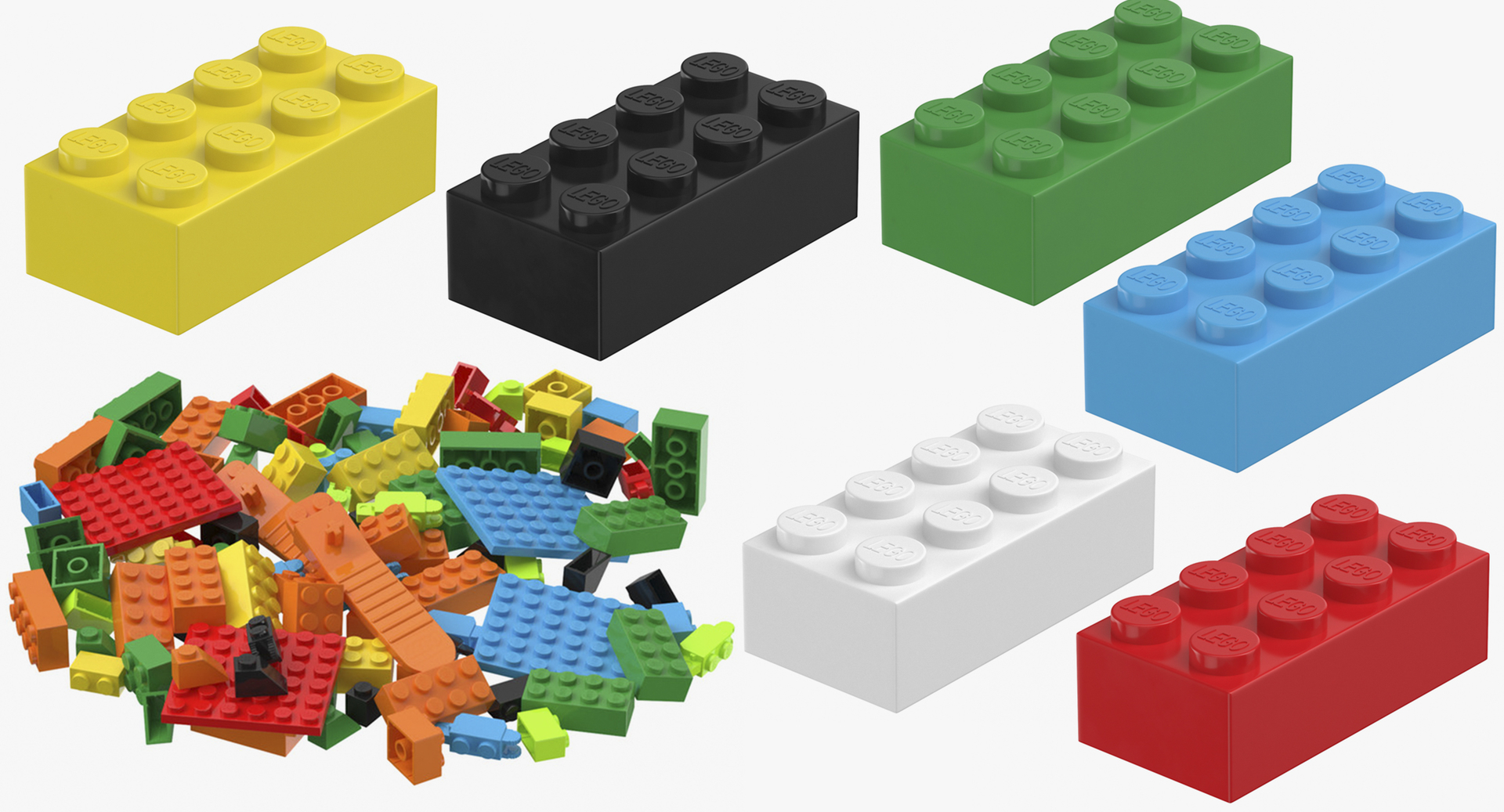 3D model lego figures parts 02 - TurboSquid 1491456