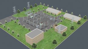 Substation 3D Models for Download | TurboSquid