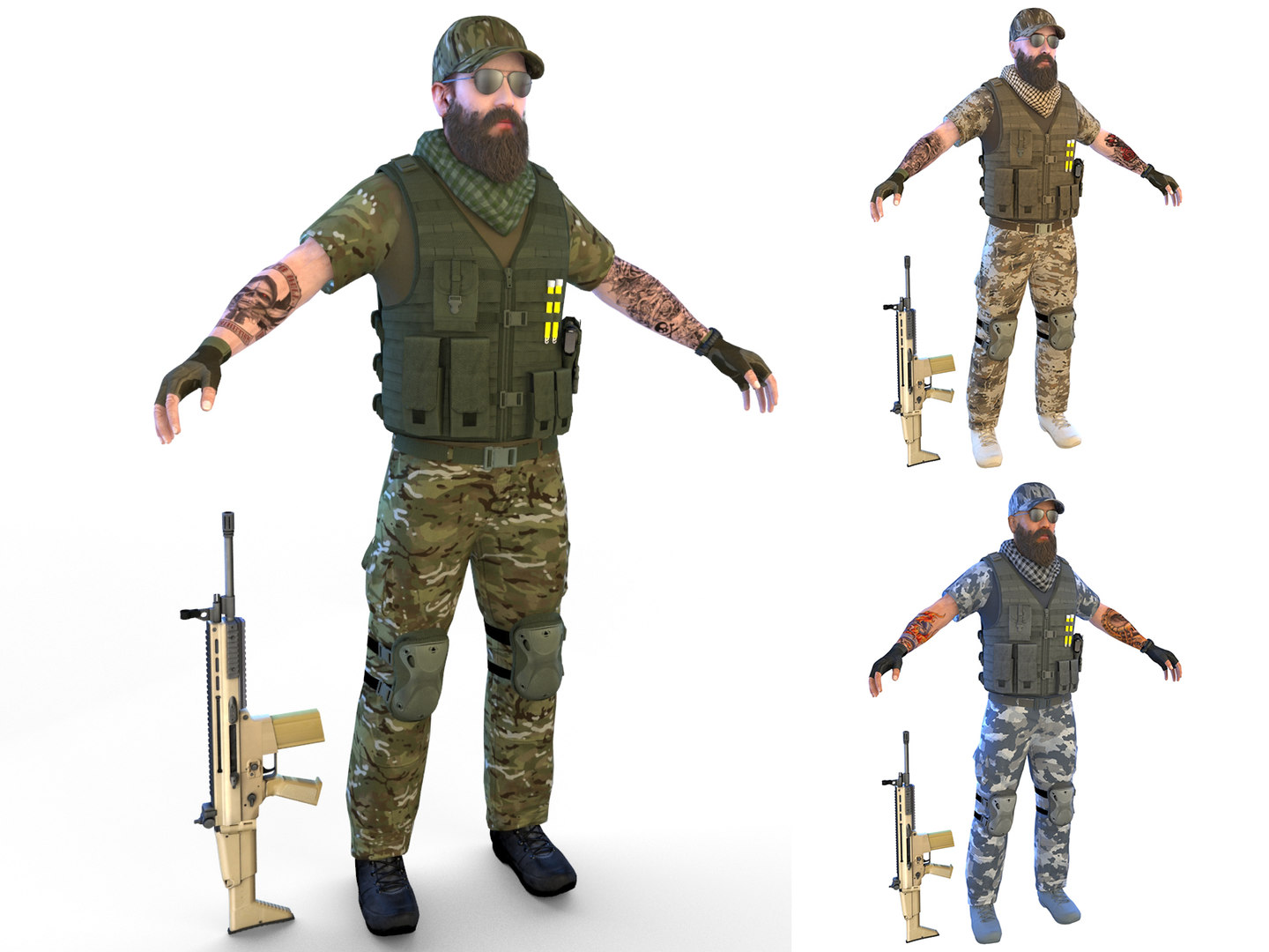 4k soldier scar 3D - TurboSquid 1491463