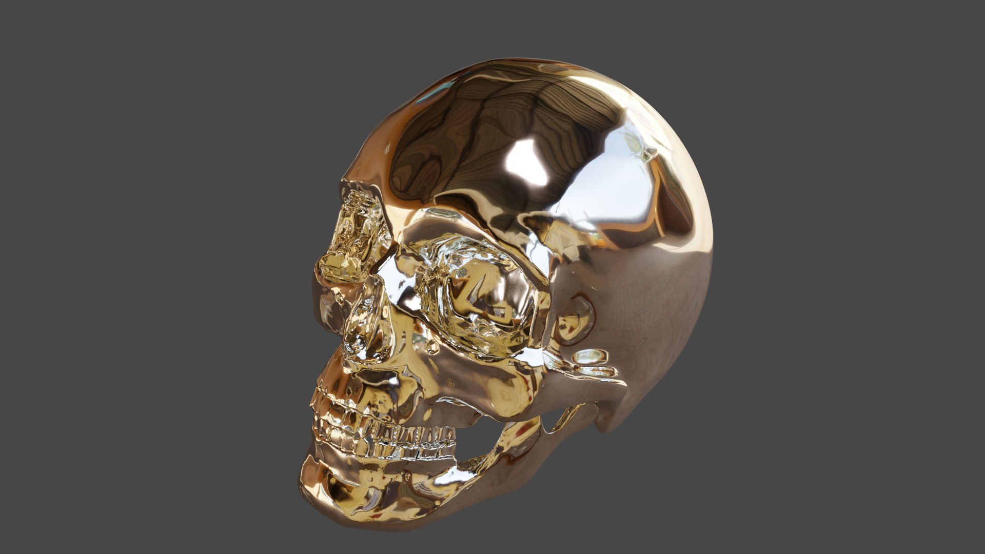 3D shiny skull model - TurboSquid 1491598