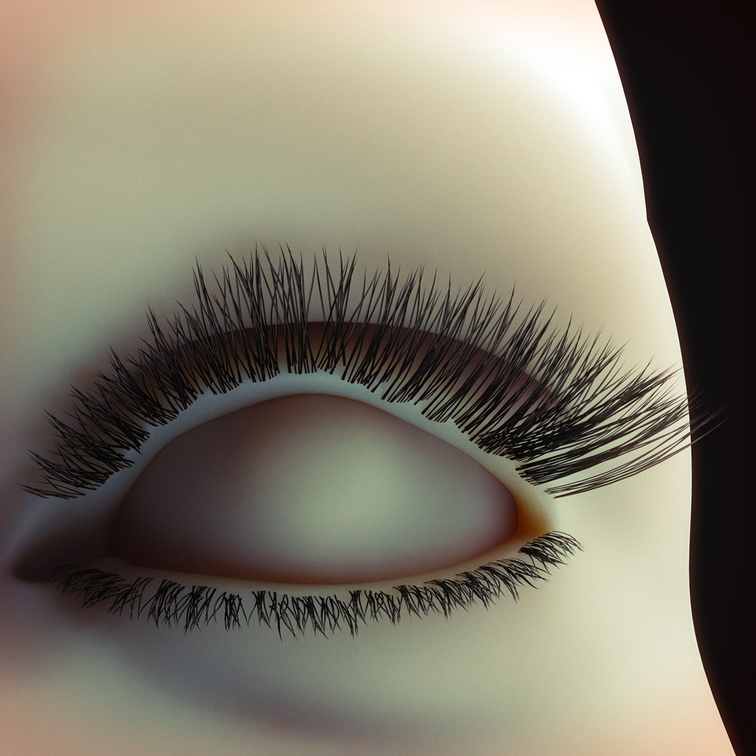 Eyelashes faces 3D - TurboSquid 1491682