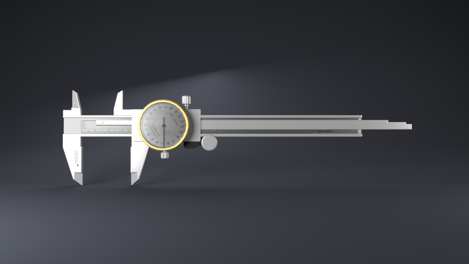 Metallischer Messschieber 3D-Modell - TurboSquid 1491778