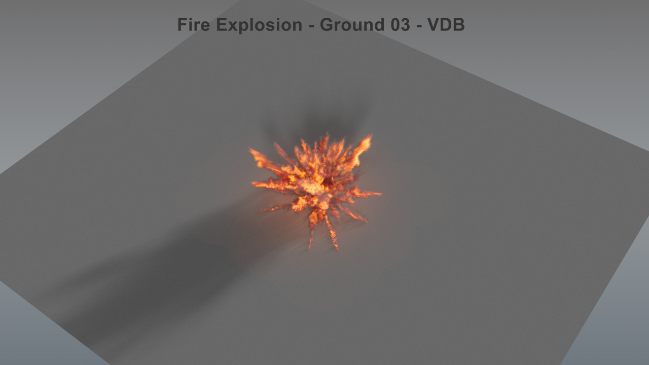 modelo 3d Explosión de fuego 03 - VDB - TurboSquid 1491231
