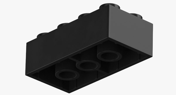 Black lego bricks 3D model - TurboSquid 1492047