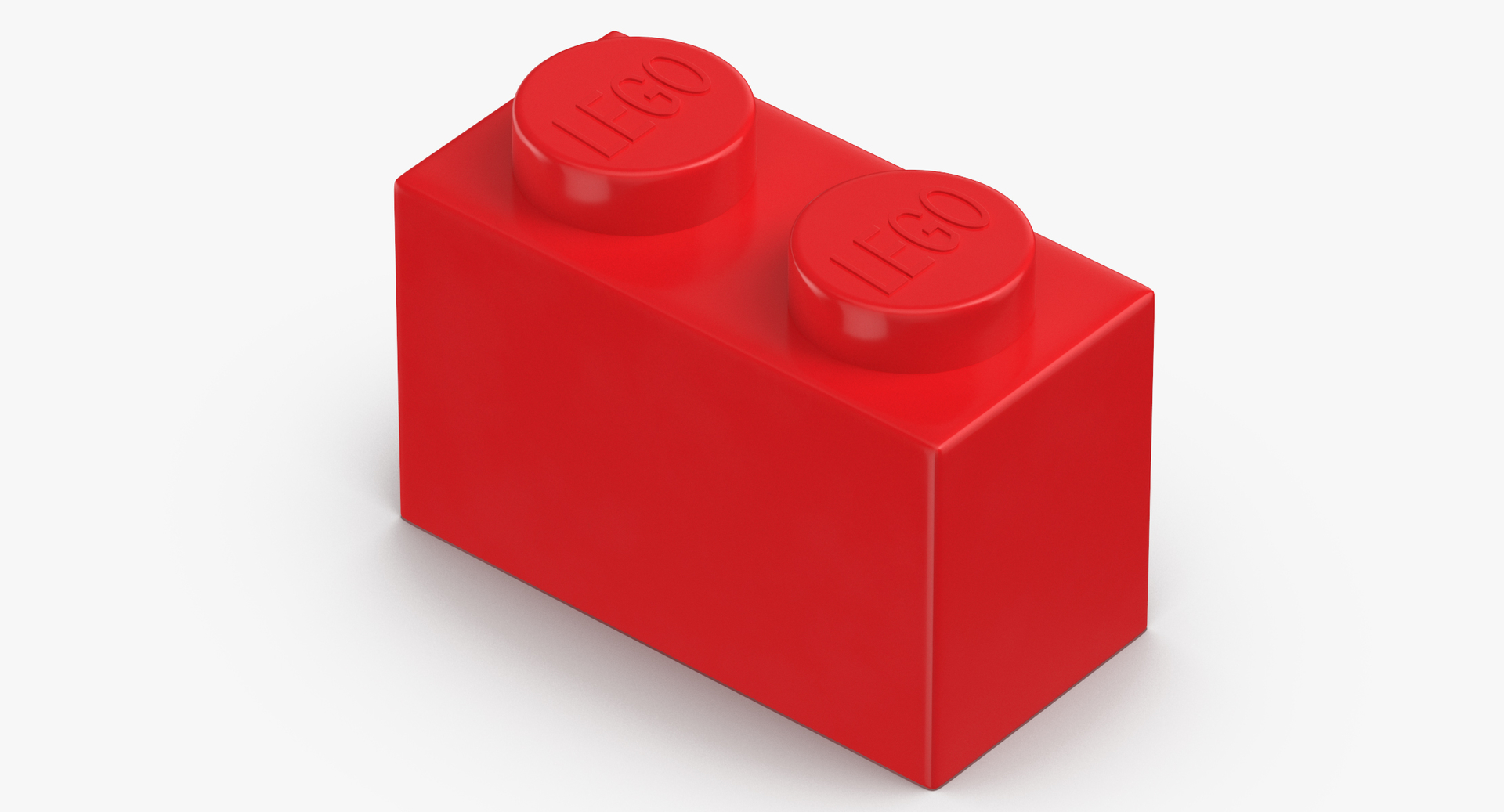 3D bright red lego bricks - TurboSquid 1492395