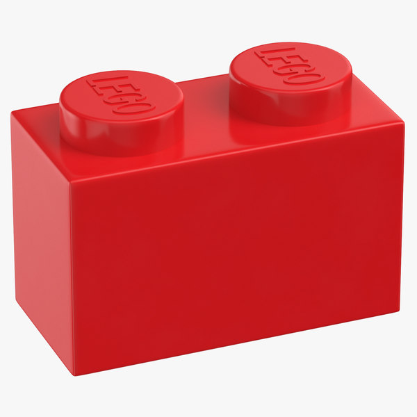 3D bright red lego bricks - TurboSquid 1492395