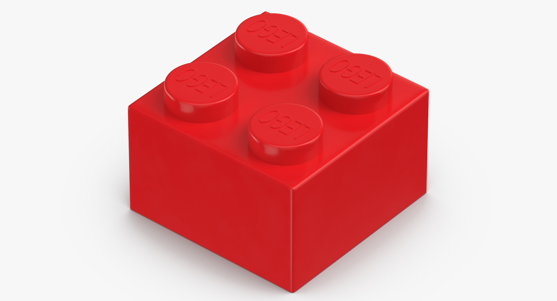 3D bright red lego bricks - TurboSquid 1492395