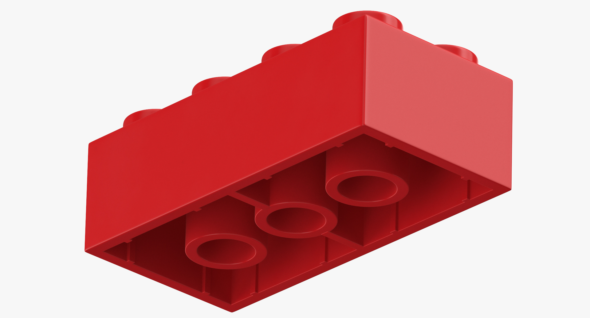 3D bright red lego bricks - TurboSquid 1492395