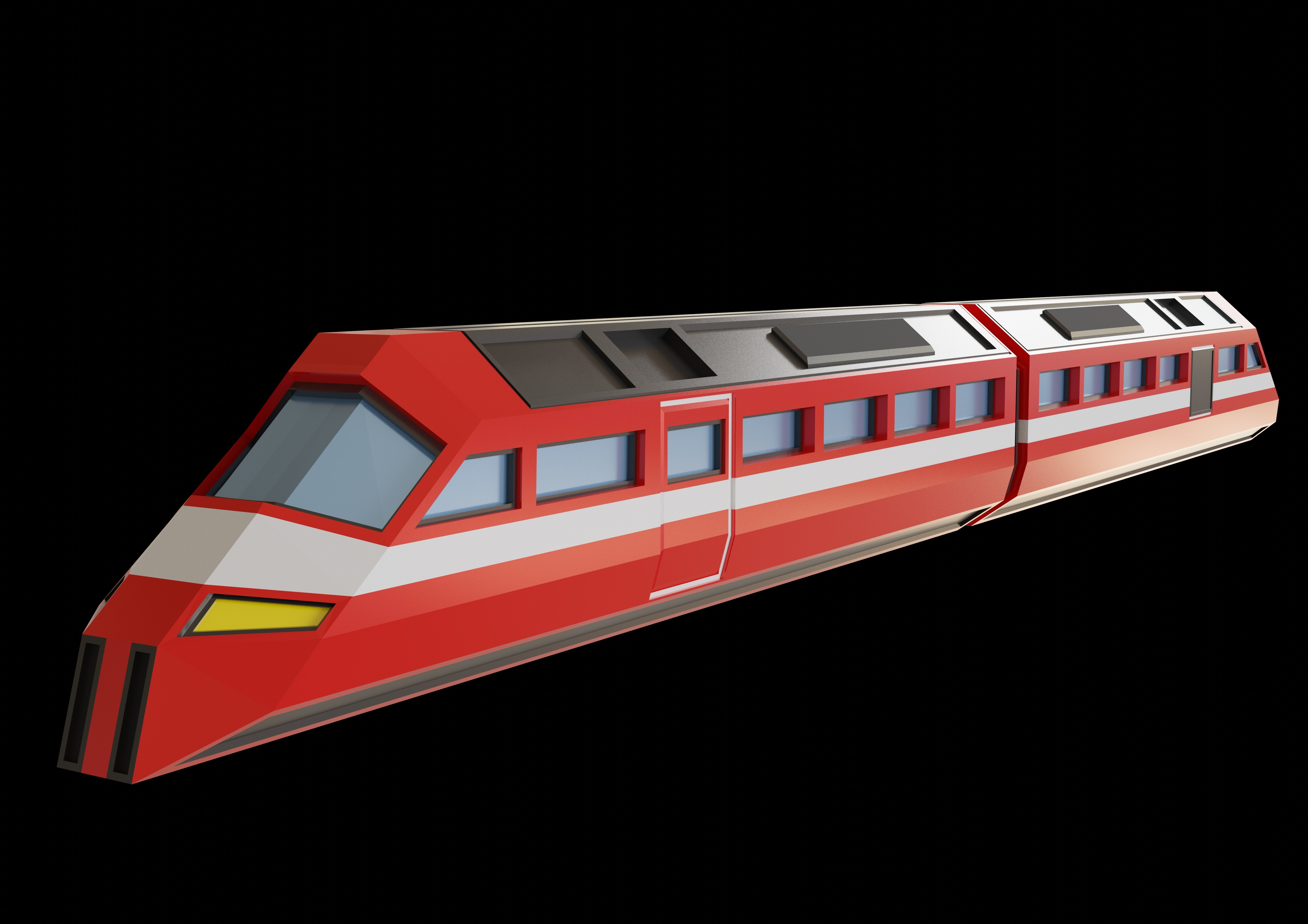 modèle 3D de Train low poly - TurboSquid 1492509