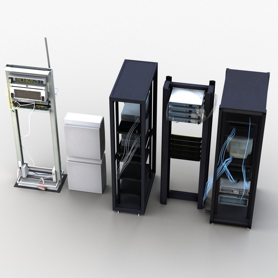 3D server rack model - TurboSquid 1492757