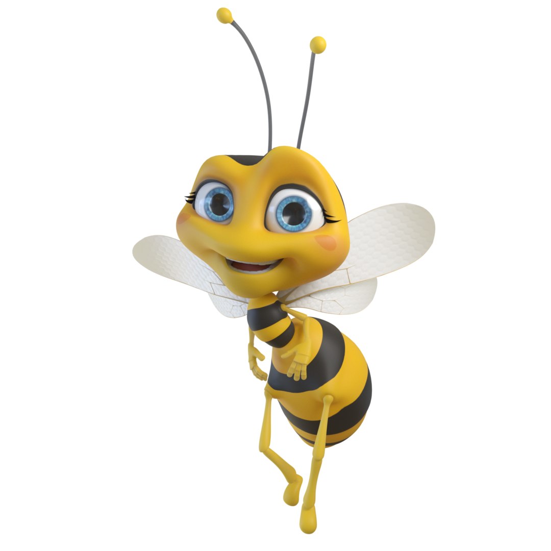 3D модель Bee Toon Персонаж - TurboSquid 1492720