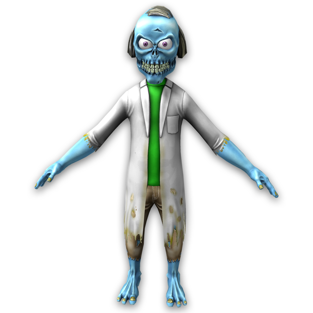 Cartoon zombie pack unity model - TurboSquid 1492898