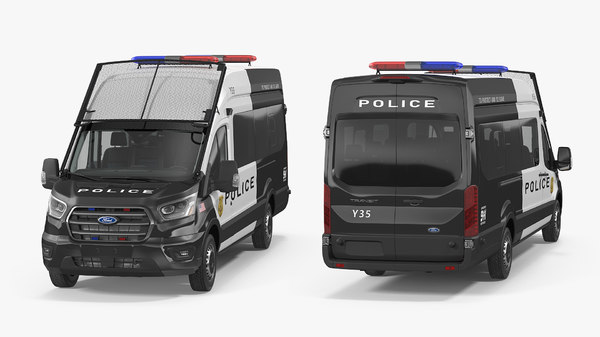 3D transit police van 2020 - TurboSquid 1493306