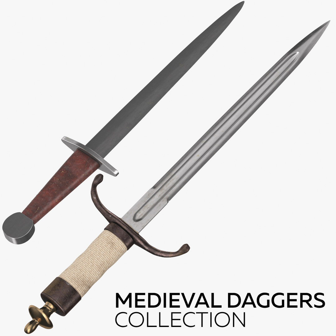 Medieval daggers model - TurboSquid 1493014