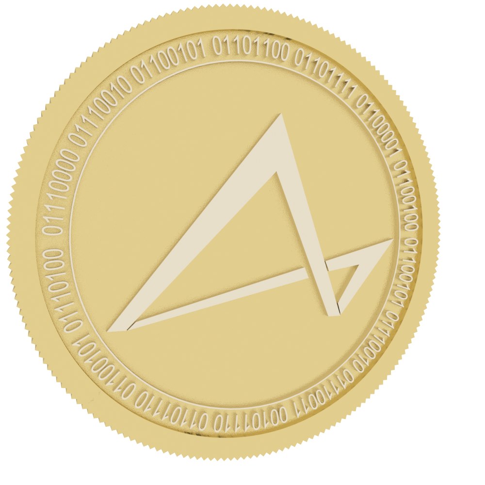 Atlas gold coin model - TurboSquid 1493044