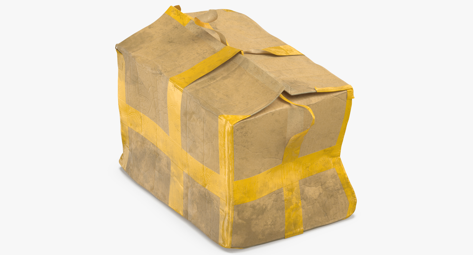 Dirty damaged cardboard boxes 3D - TurboSquid 1493047