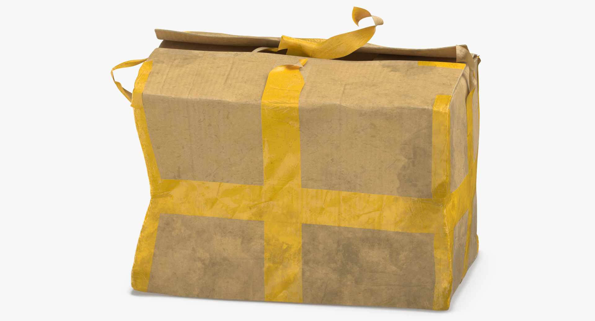 Old damaged cardboard boxes model - TurboSquid 1493034