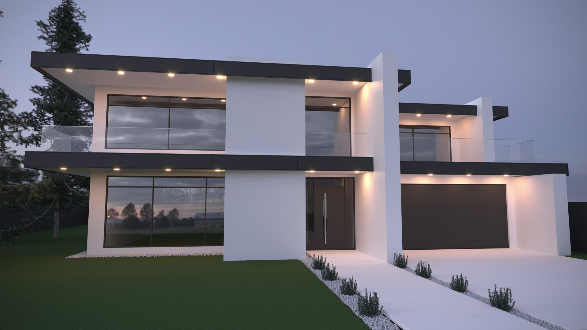 3D modern house - TurboSquid 1493273