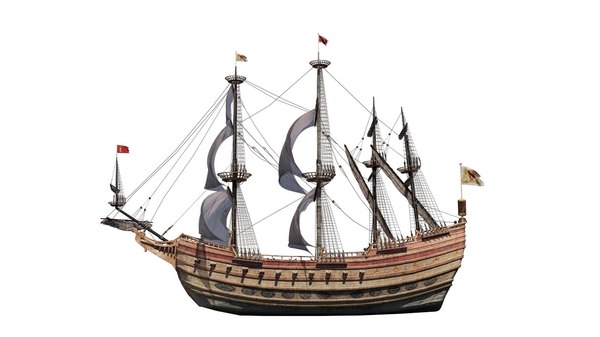 Galleon ship model - TurboSquid 1493310