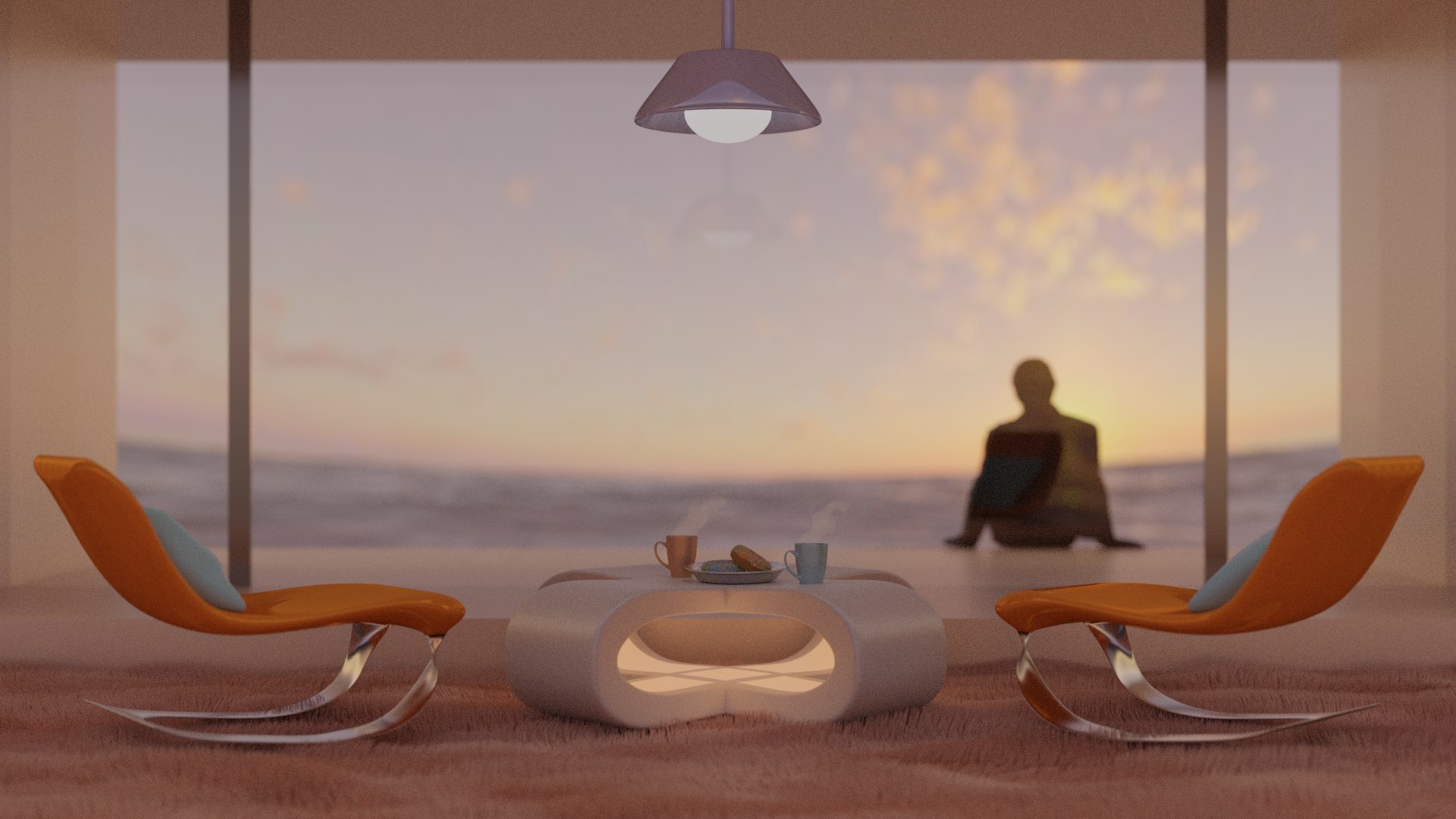 3D beautiful sunset model - TurboSquid 1493645