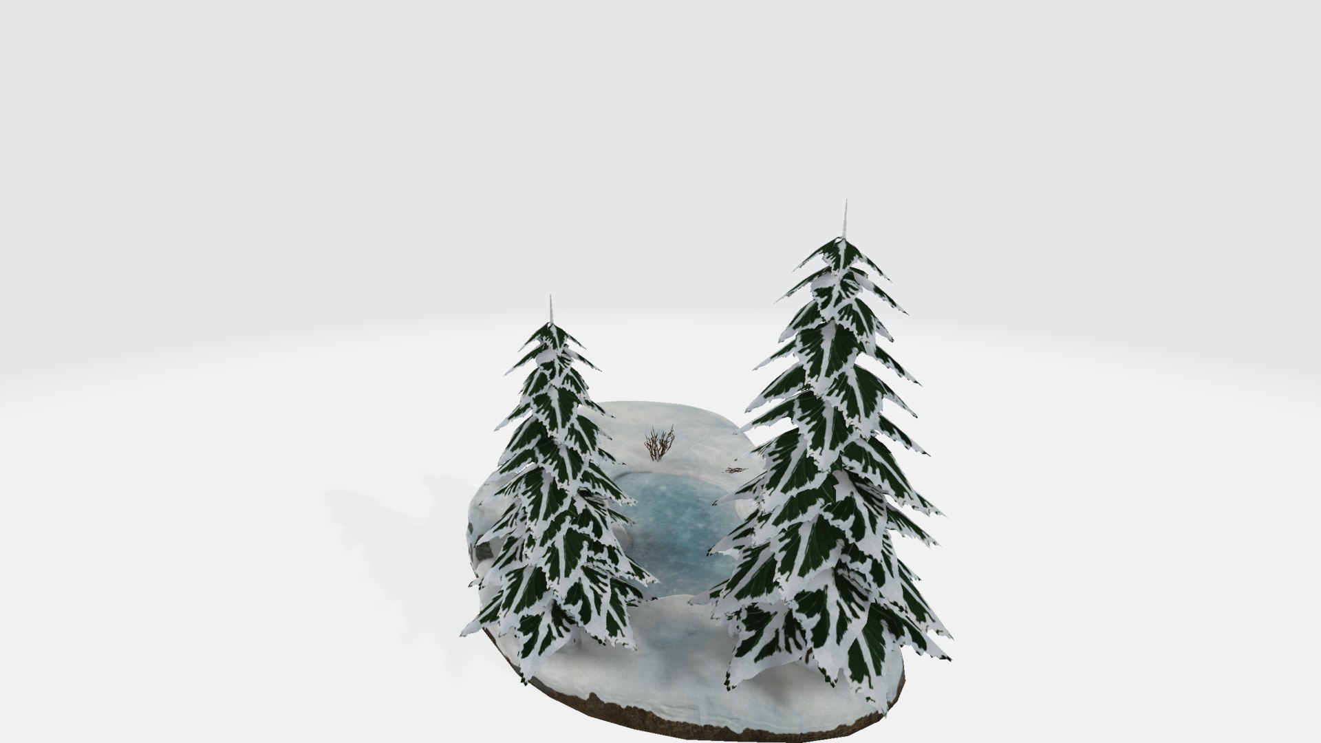 Frozen lake diorama 3D model - TurboSquid 1493736