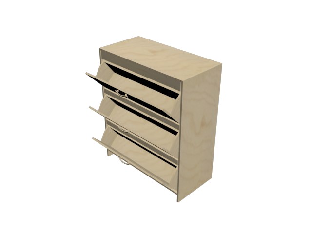 Shoe rack 3D model - TurboSquid 1493755