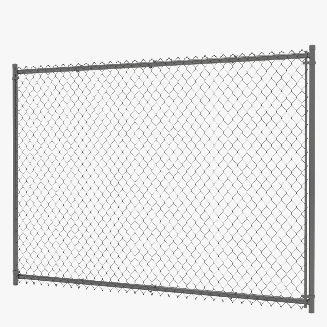 3D chain link fence - TurboSquid 1494234