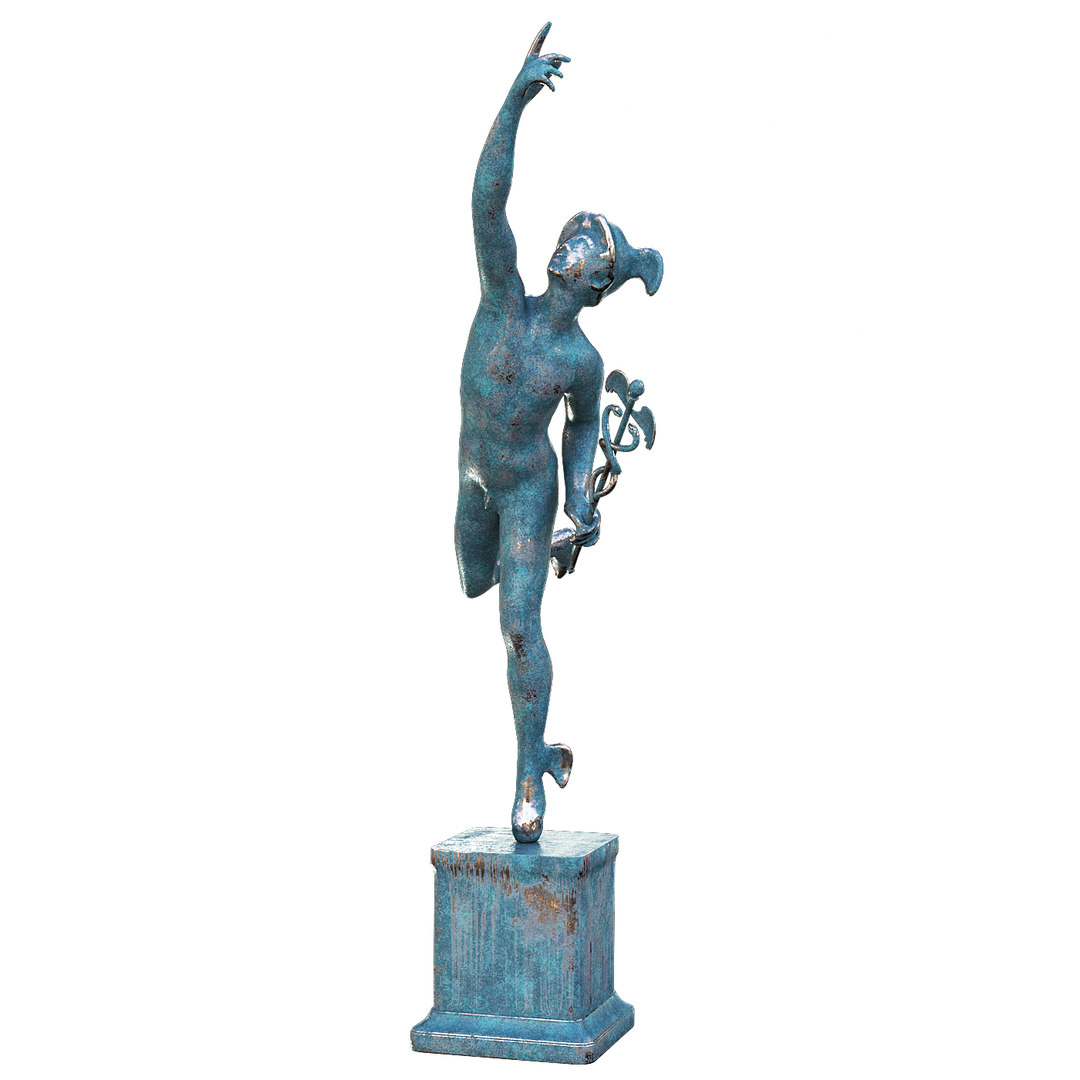 Bronze statue mercury 3D model - TurboSquid 1493826