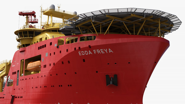 Edda freya offshore construction 3D model - TurboSquid 1488892