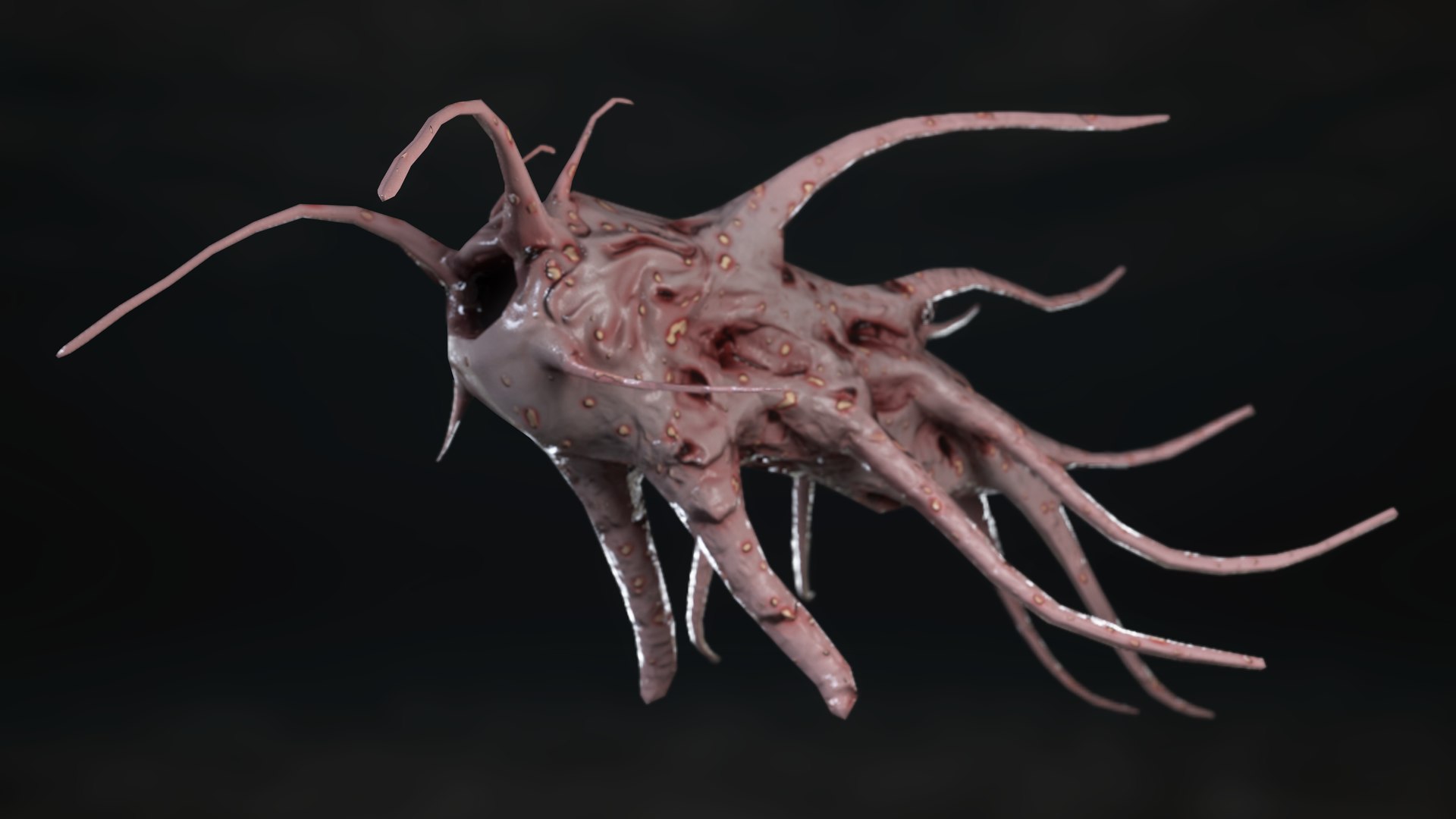Flying tentacle monster 3D model - TurboSquid 1493932