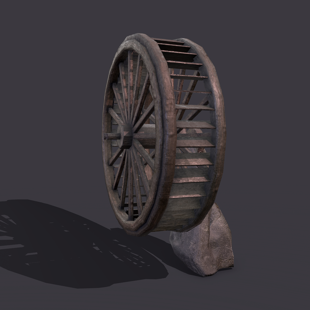 Wasserrad 3D-Modell - TurboSquid 1493990