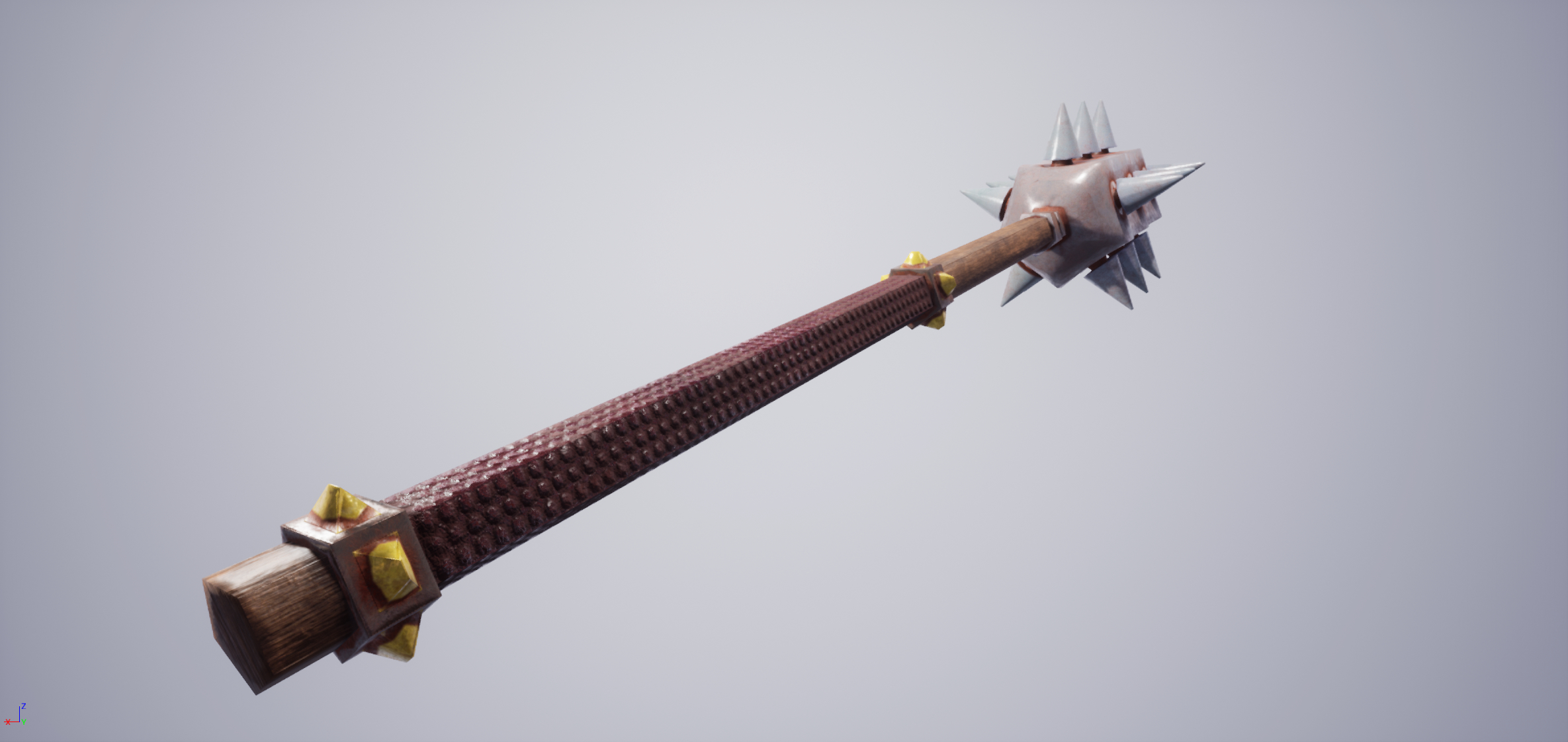 판타지 중세 무기 스파이크 클럽 3D 모델 - TurboSquid 1493996