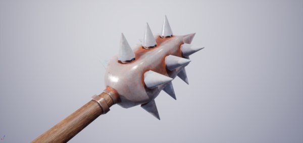 Fantasy medieval spiked club 3D model - TurboSquid 1493996