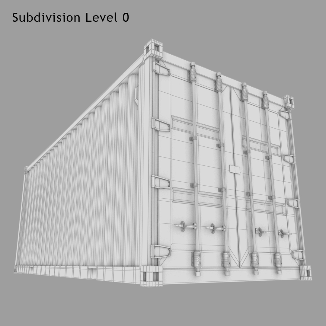 3D shipping container model - TurboSquid 1493994