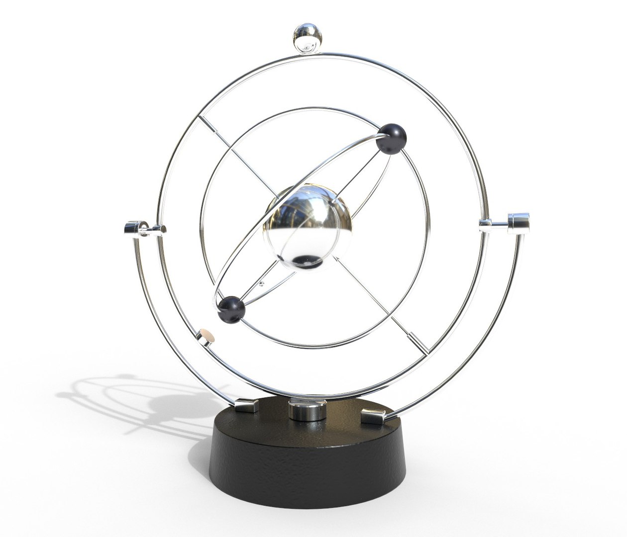 Magnetic pendulum rotating eternal 3D model - TurboSquid 1494061