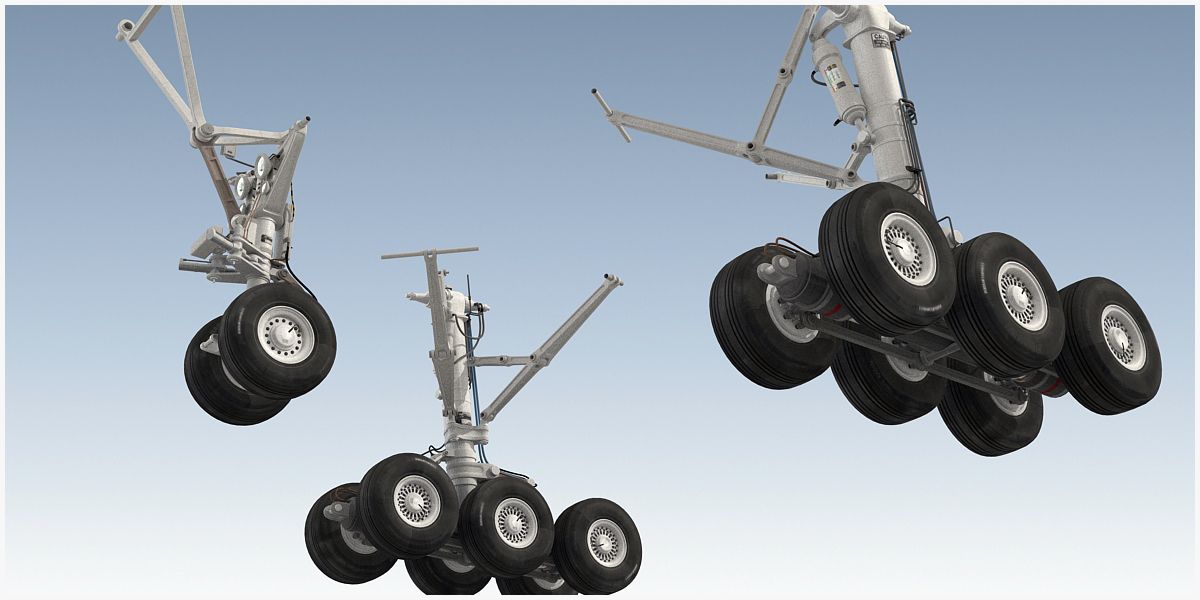 Boeing 777X Landing Gear Model 3D - TurboSquid 1494129