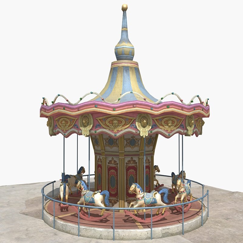 3D carousel - TurboSquid 1494222