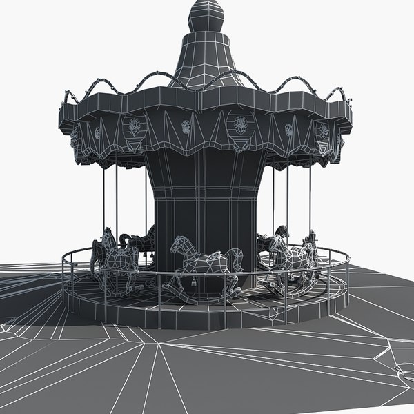 3D carousel - TurboSquid 1494222