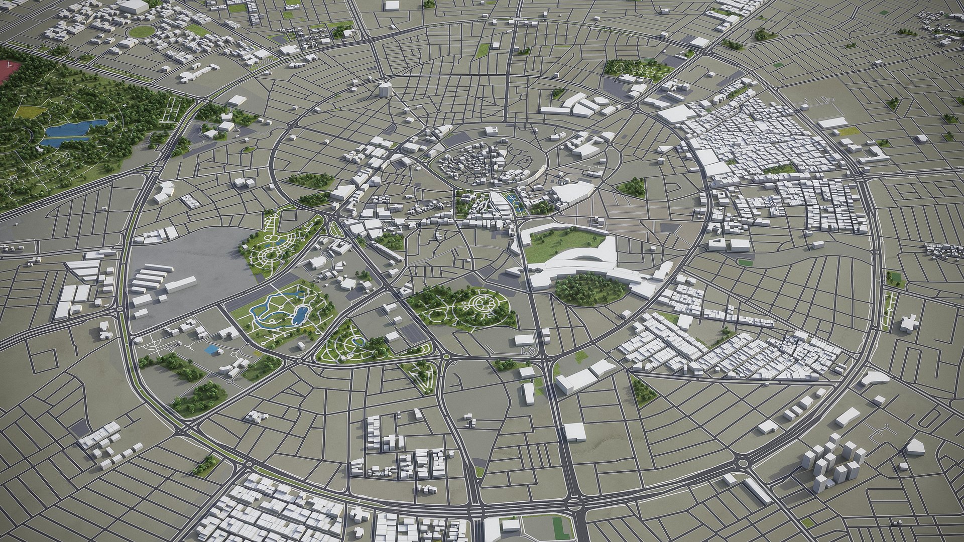 3D erbil surrounding - model - TurboSquid 1494316