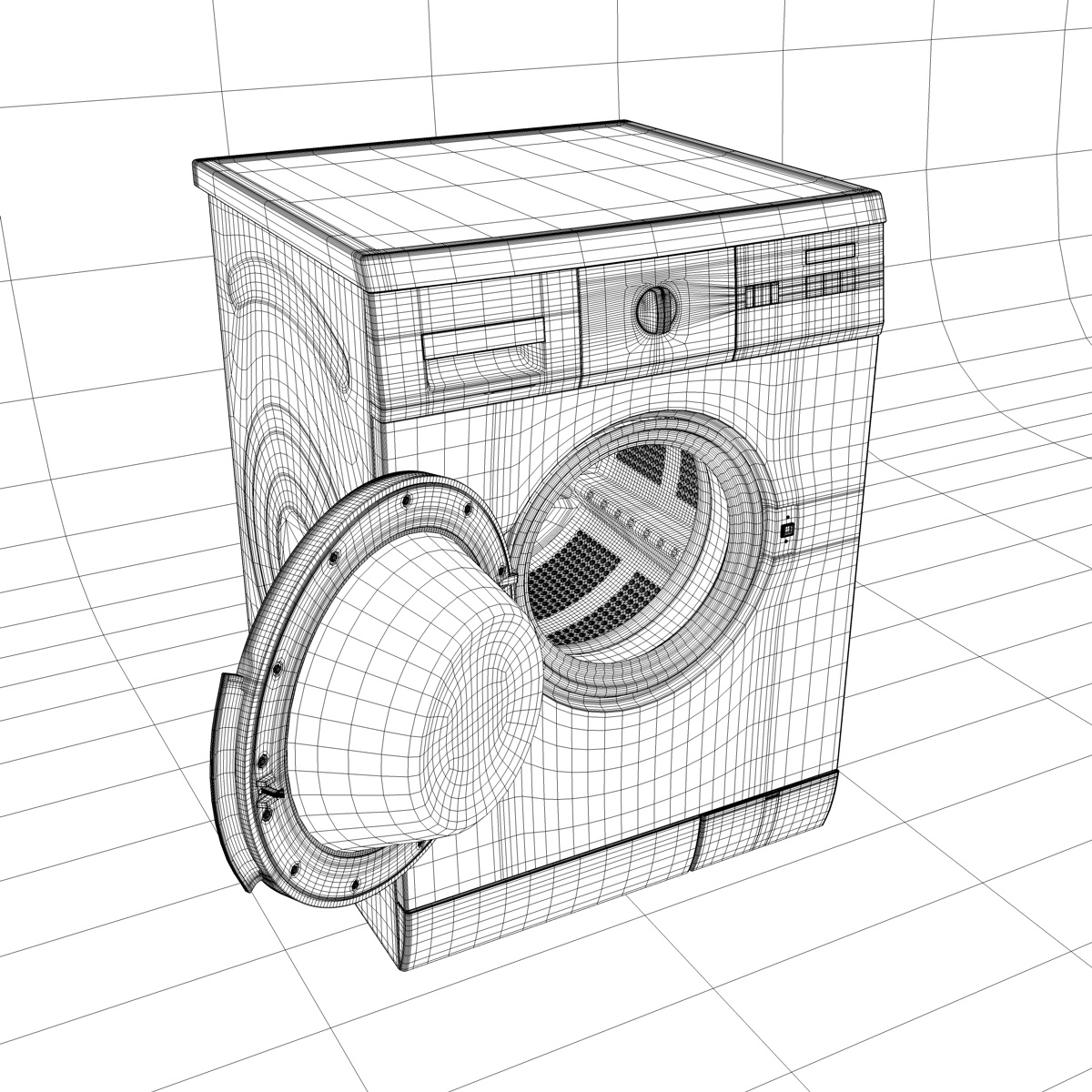 3D washing machine - TurboSquid 1494544