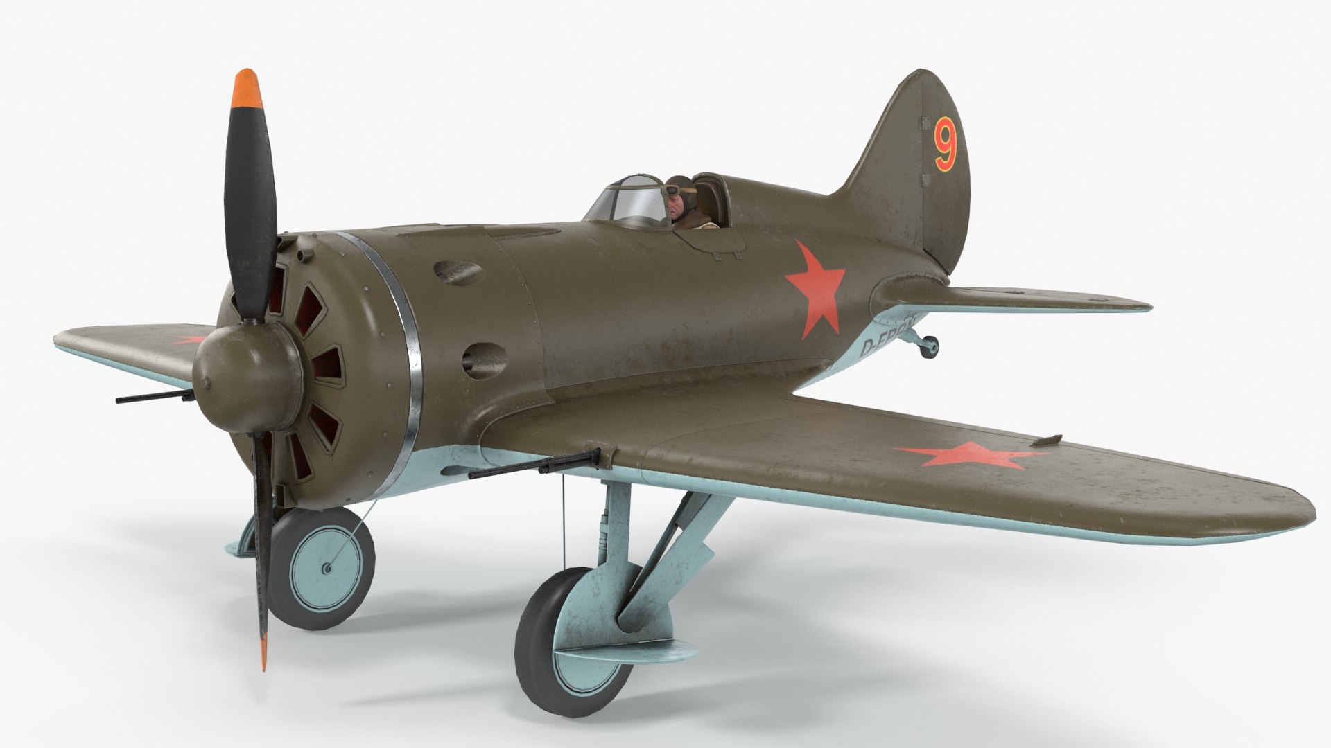 Polikarpov i-16 3D model - TurboSquid 1494426