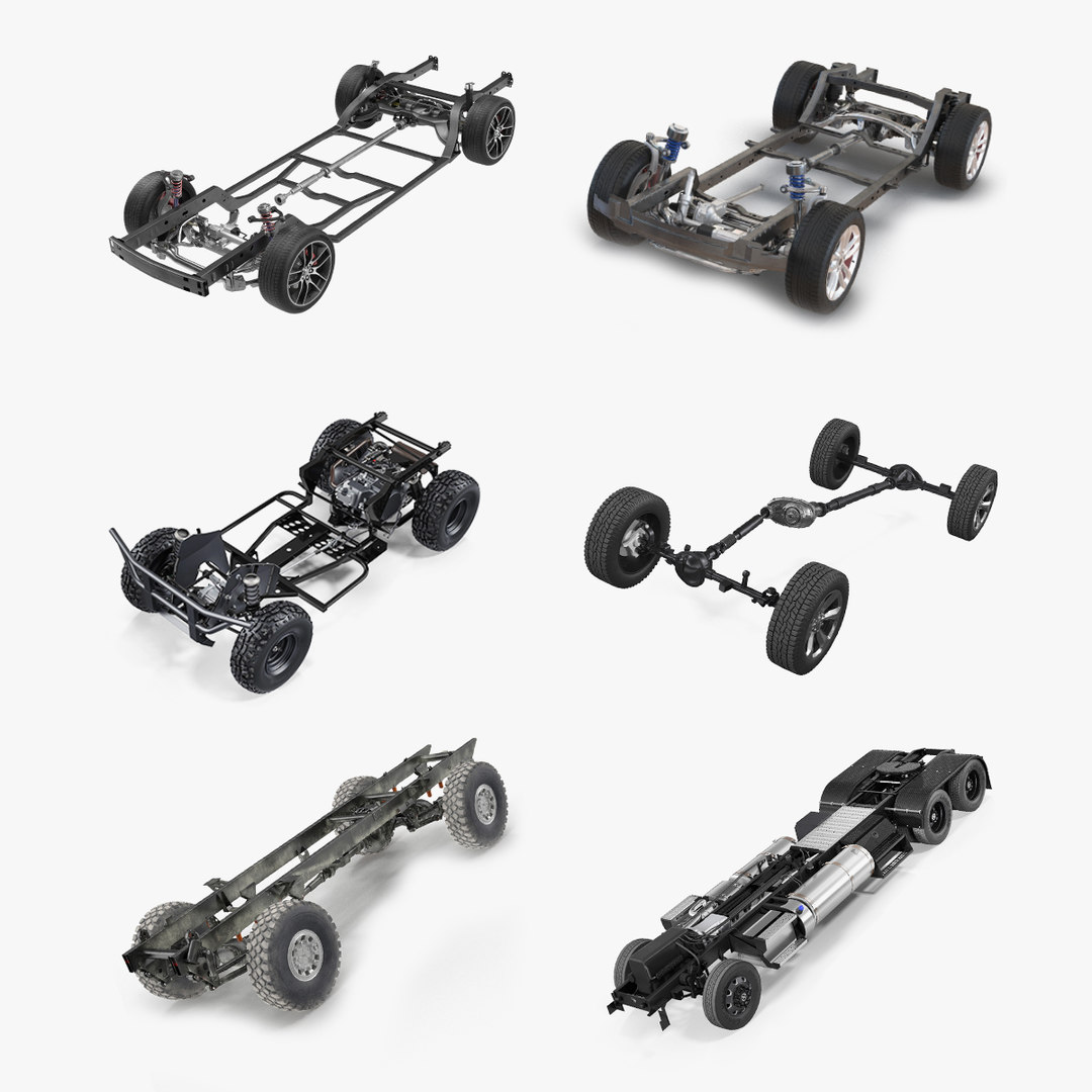 Vehicle chassis 6 3D - TurboSquid 1494533