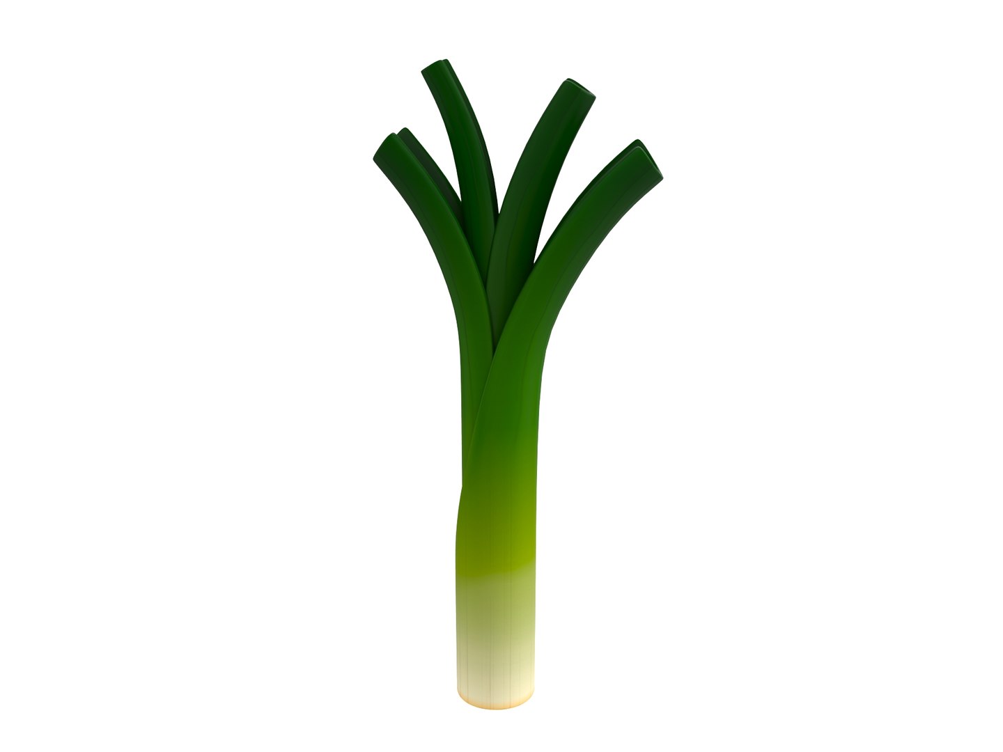 Leek cartoon model - TurboSquid 1494512