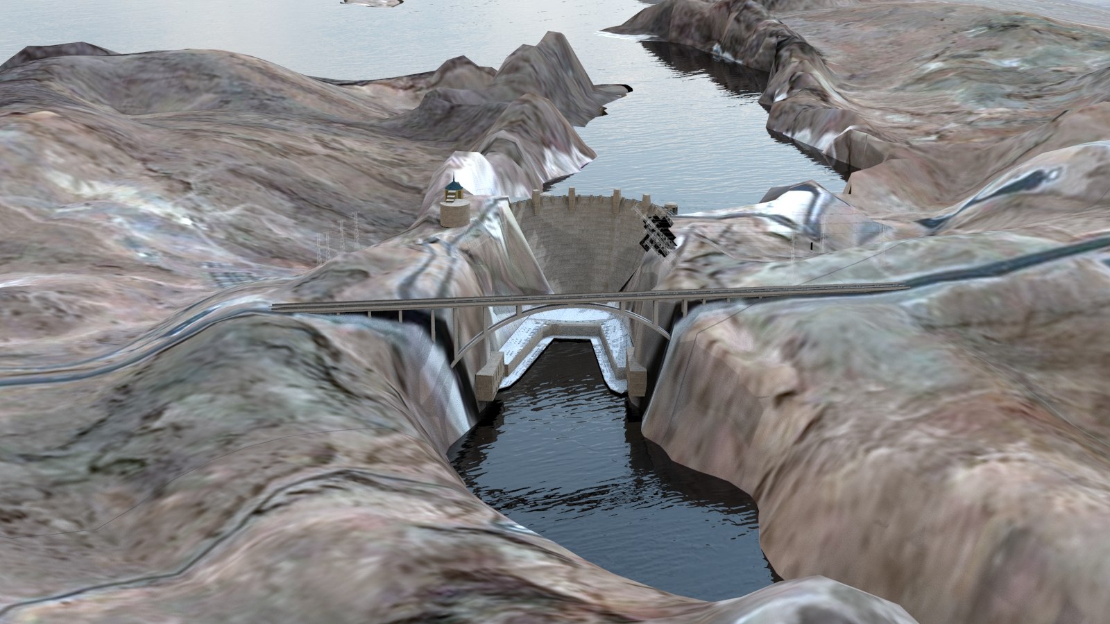 3D model hoover dam - TurboSquid 1494581