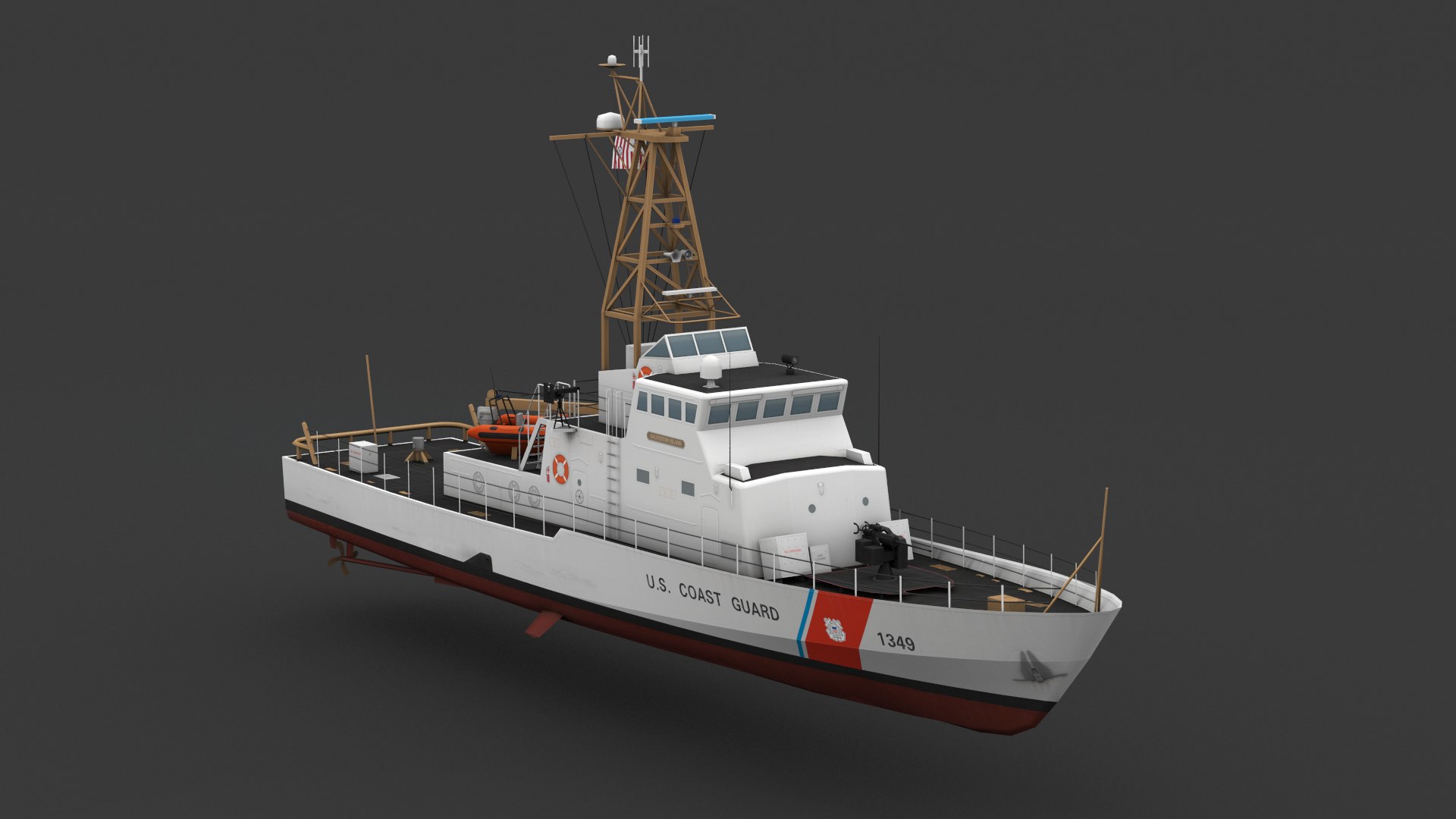 Uscgc coast guard 3D model - TurboSquid 1423639