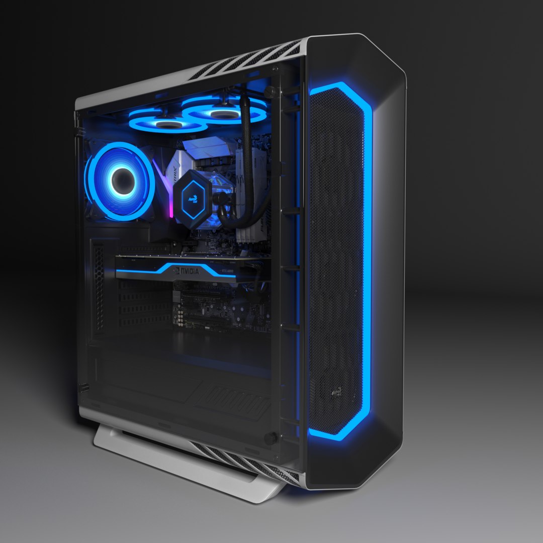 Aerocool white 3D - TurboSquid 1494823