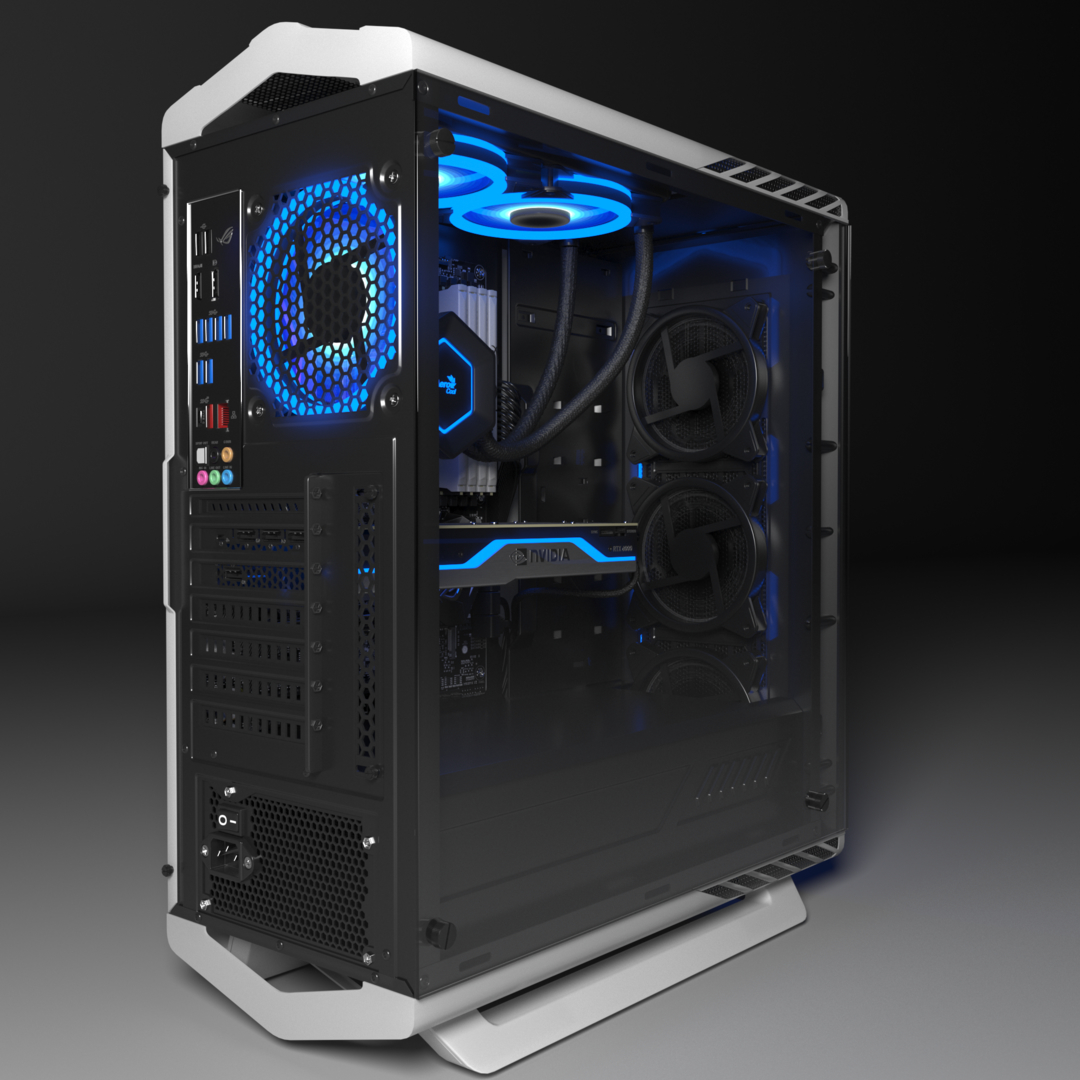 Aerocool white 3D - TurboSquid 1494823