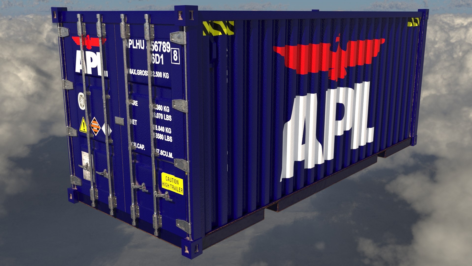 Shipping container apl 3D model - TurboSquid 1494827