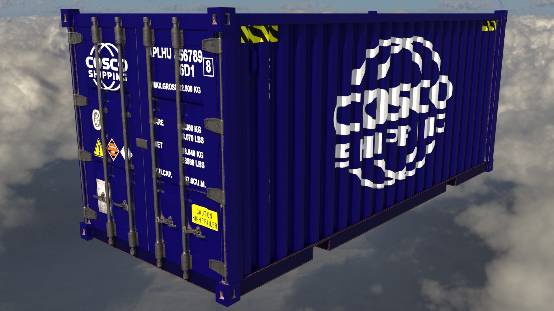 3D shipping container cosco model - TurboSquid 1494861