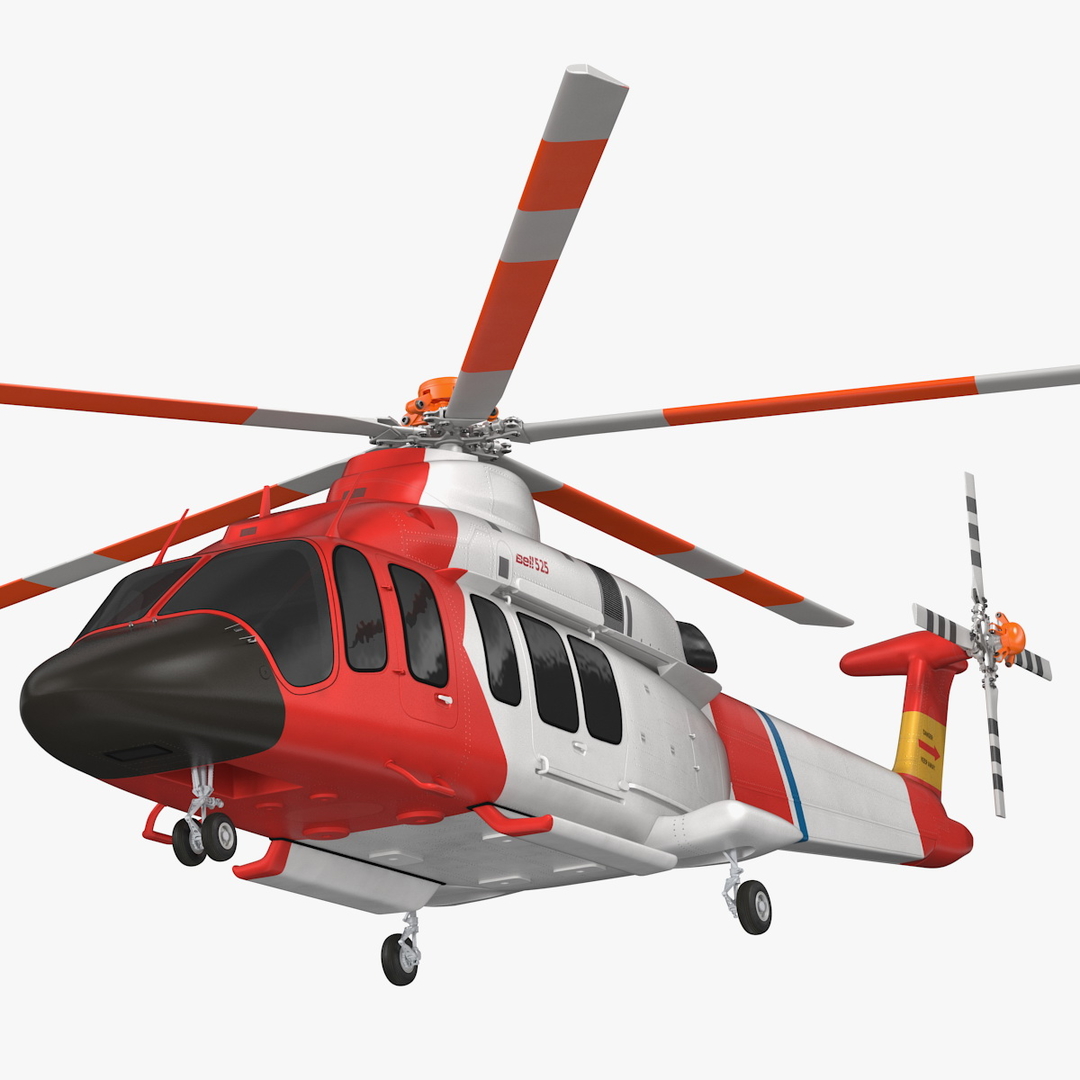 3D model bell 525 relentless paramedic - TurboSquid 1495160